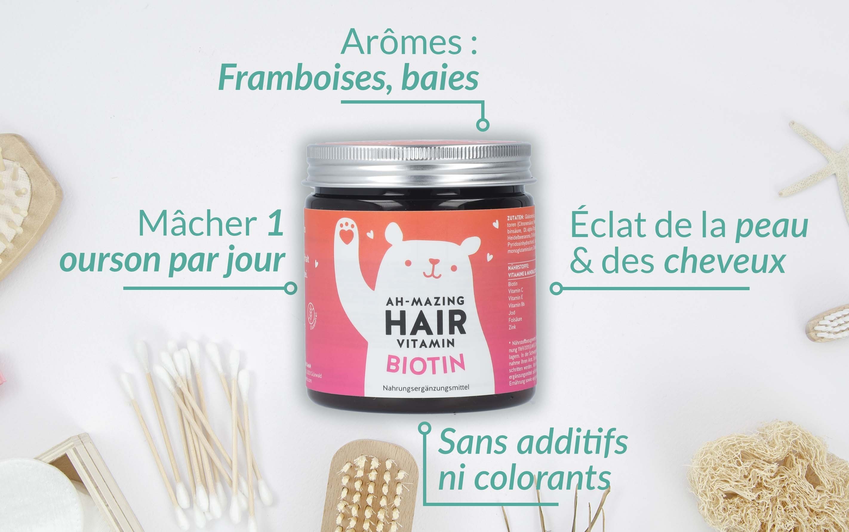 Découvrez les Gummies Cheveux - Bears With Benefits