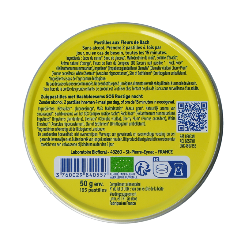 Découvrez les Fleurs de Bach SOS Nuit Paisible Pastilles