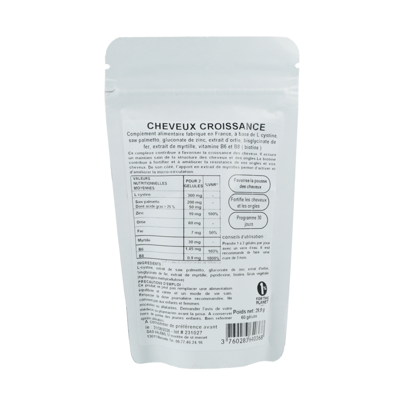 Découvrez le complexe croissance cheveux en gélules - Valebio